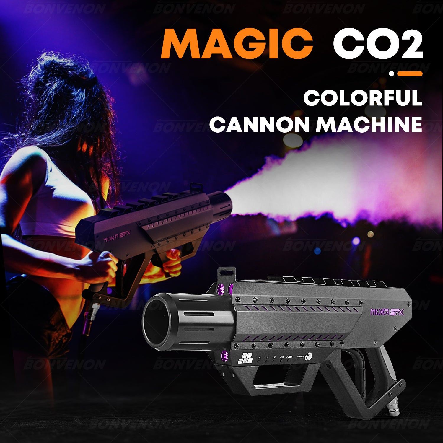 MOKA SFX H-C08 Magic LED CO2 gun - MOKA SFX