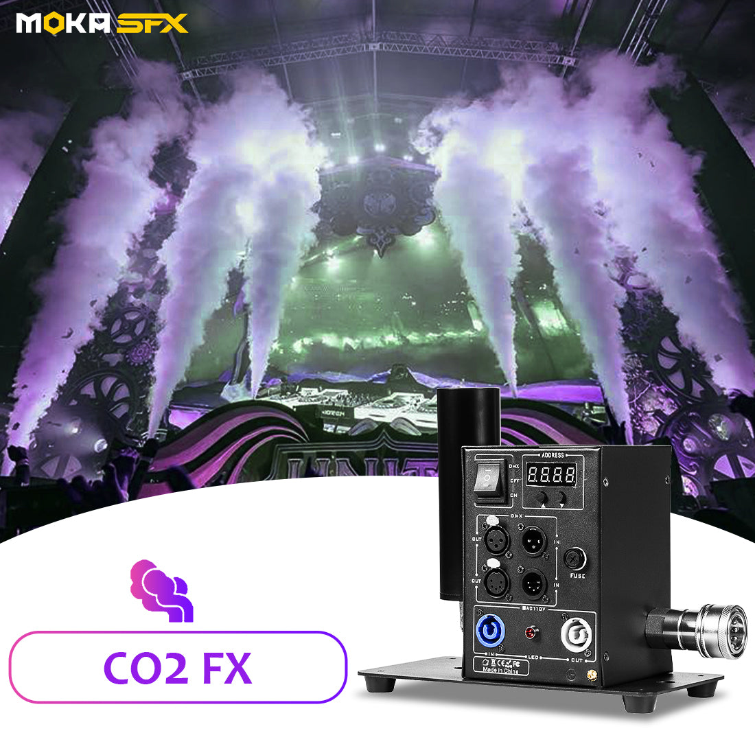 MOKA SFX offers professional CO2 Jet Machine, CO2 cannon, CO2 gun ...