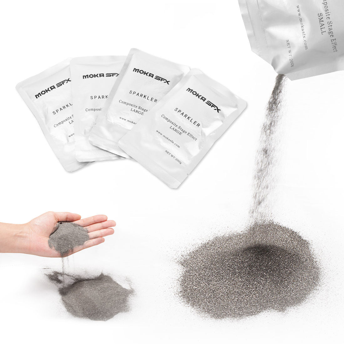 Cold Spark Titanium Powder Indoor & Outdoor – 200g | MOKA SFX – MOKA SFX